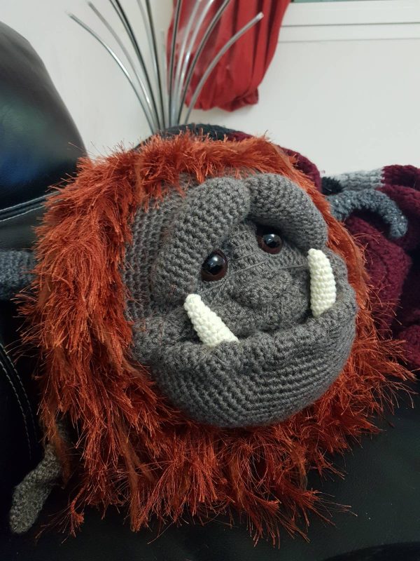 BIG Amigurumi Monster Head Ludo Crochet Pattern | Cottontail & Whiskers