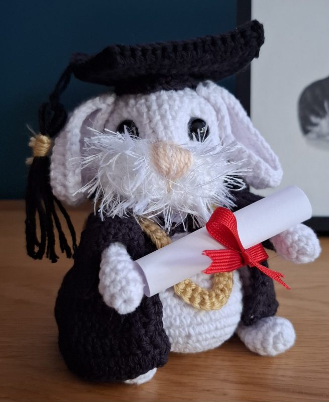 Cutest Rabbit Bunny Graduation Crochet Pattern Crafted Gift
