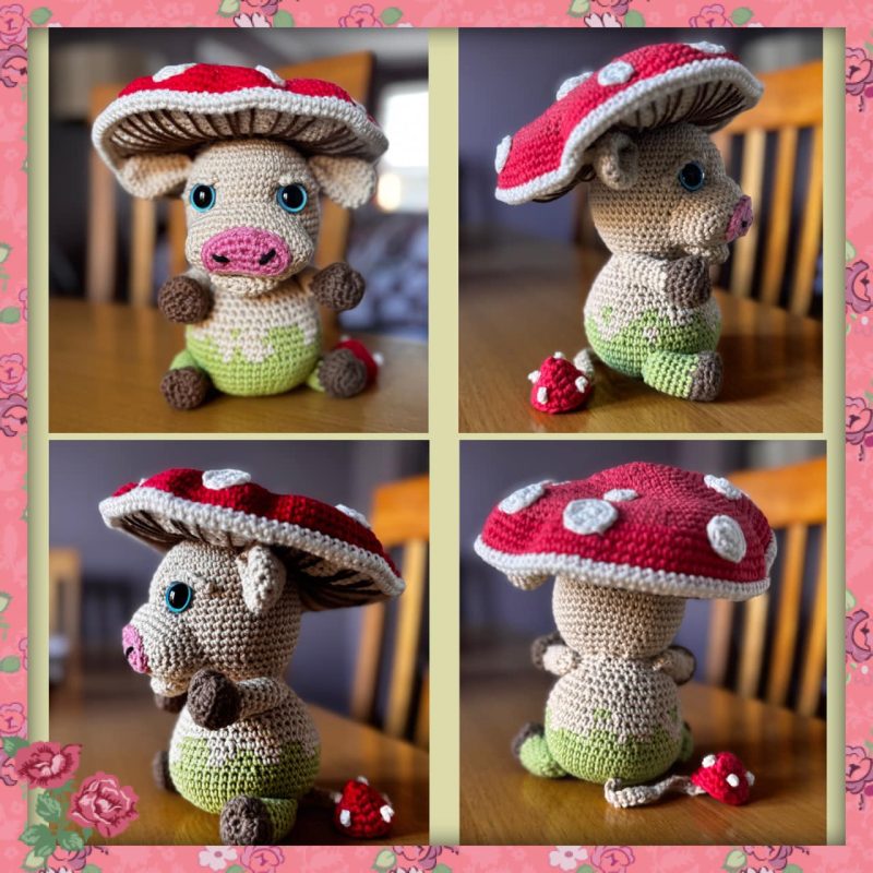 Magic Amigurumi Mooshroom Crochet Cow Pattern Craft Project