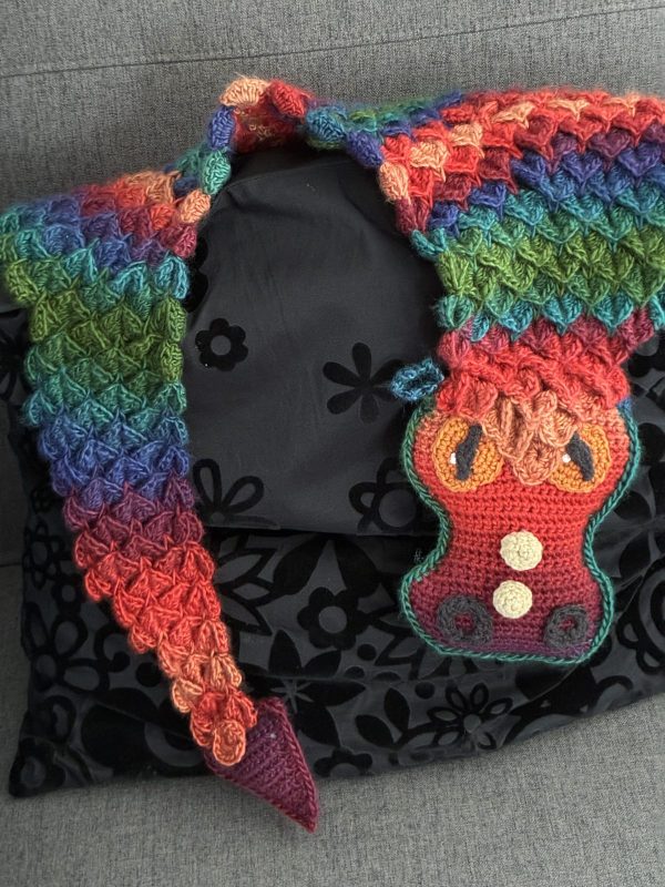 Beautiful Scaled Dragon Shawl Crochet Pattern | Cottontail Whiskers
