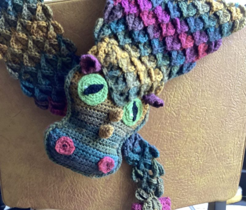 Beautiful Scaled Dragon Shawl Crochet Pattern | Cottontail Whiskers
