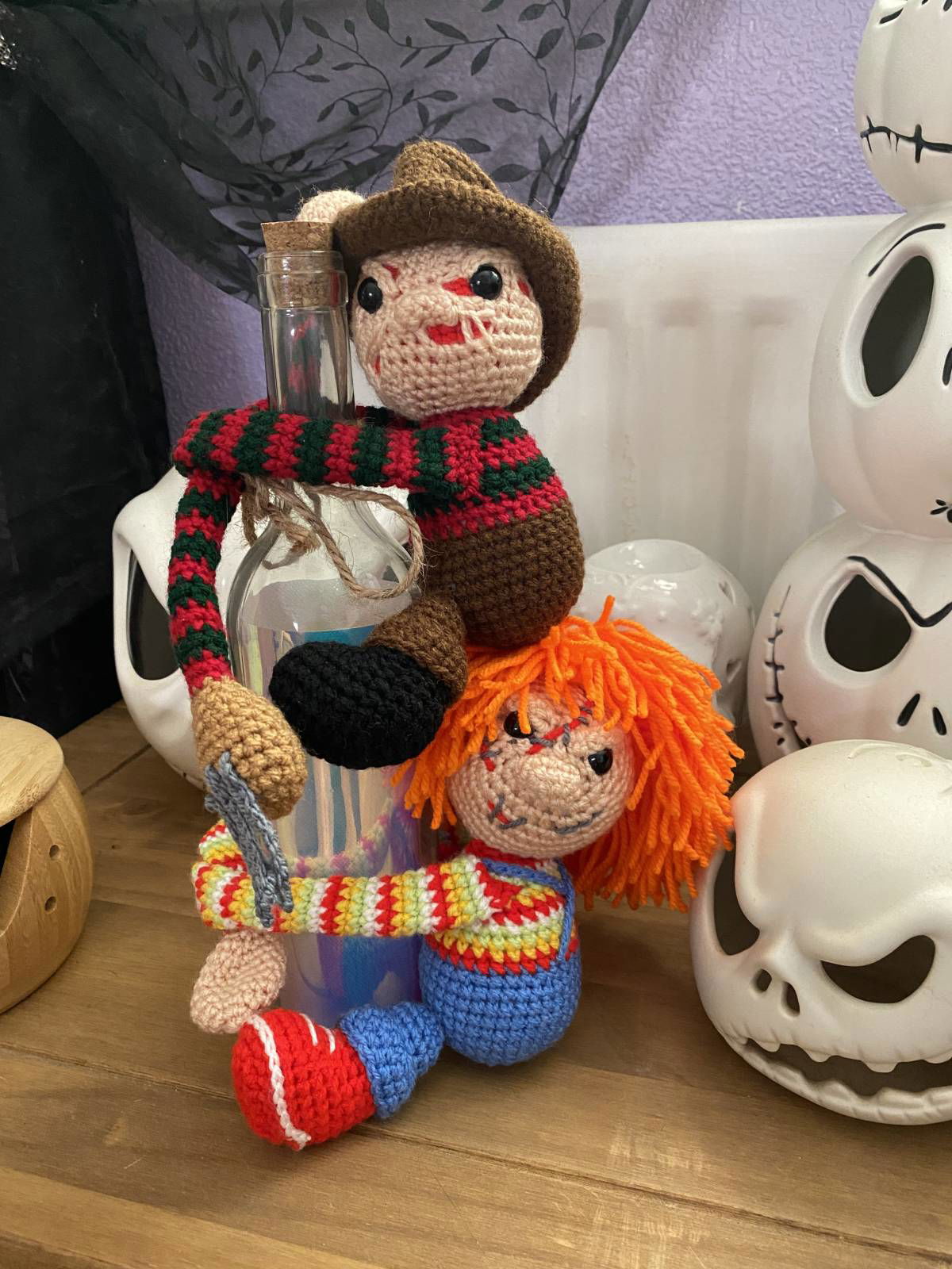 Sneaky Curtain Amigurumi Chucky Tie Backs Crochet Pattern | Cottontail ...