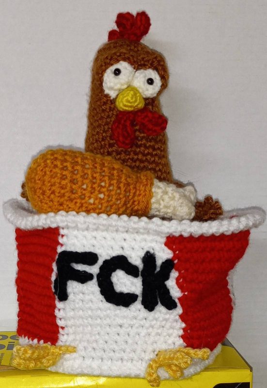 Delicious Butt Nugget Chicken Crochet Pattern | Cottontail & Whiskers