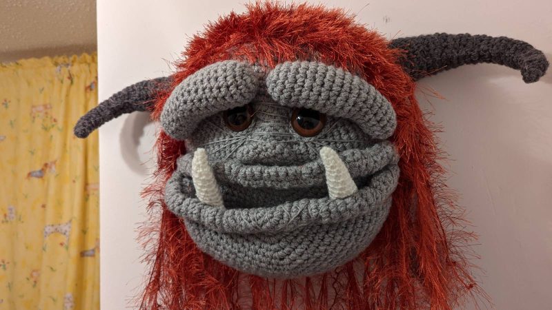 BIG Amigurumi Monster Head Ludo Crochet Pattern | Cottontail & Whiskers