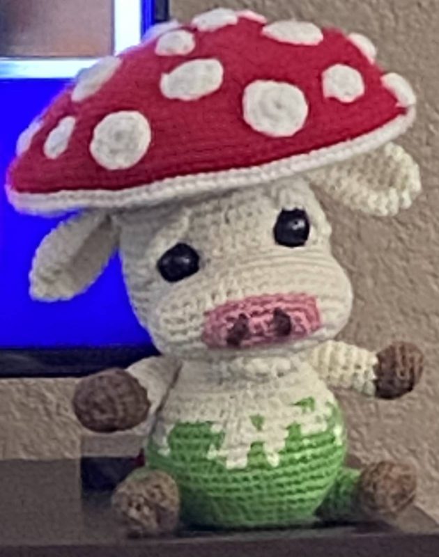 Magic Amigurumi Mooshroom Crochet Cow Pattern Craft Project