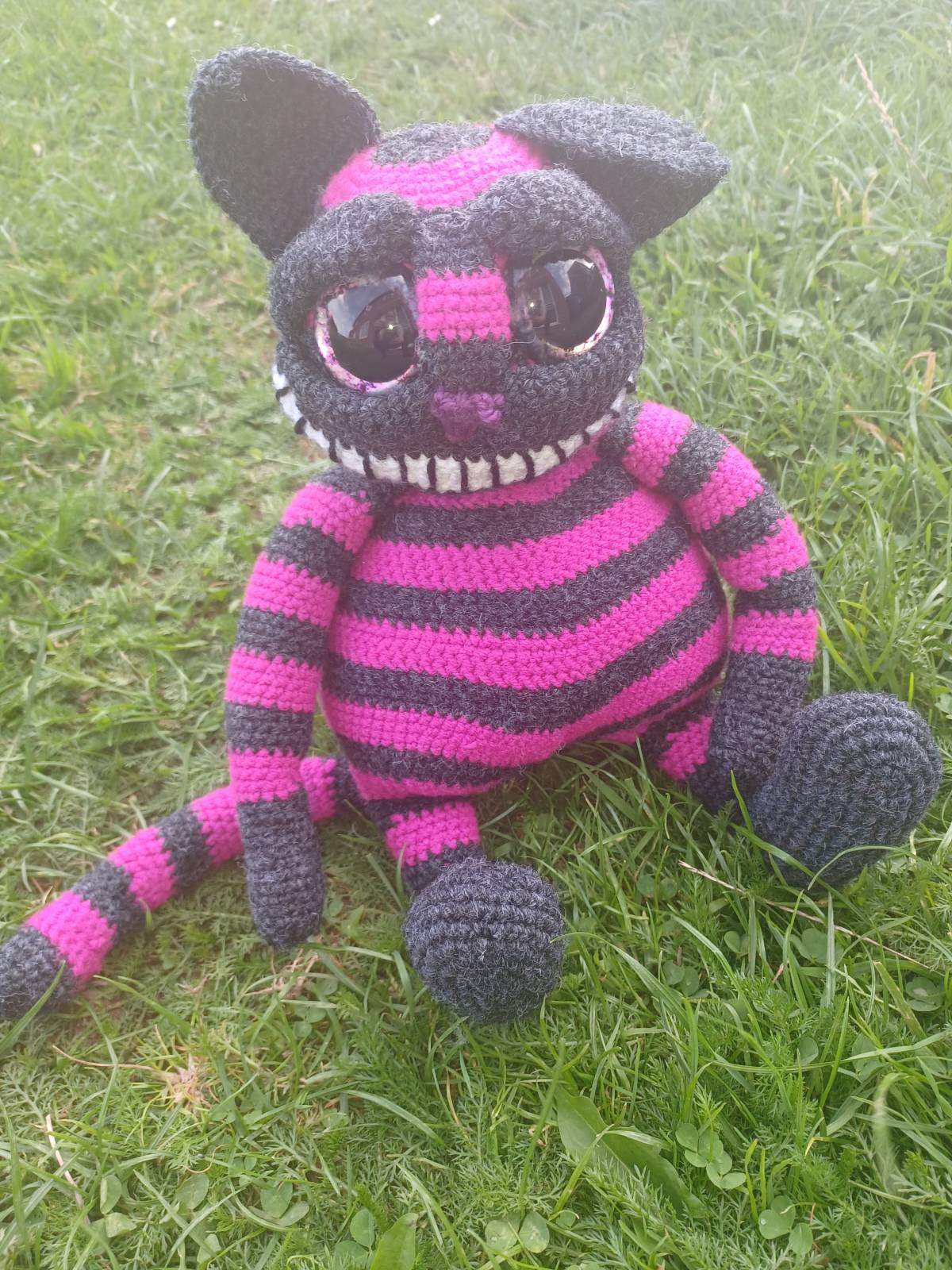 Smiling Alice In Wonderland Cheshire Cat Crochet Doll Pattern ...