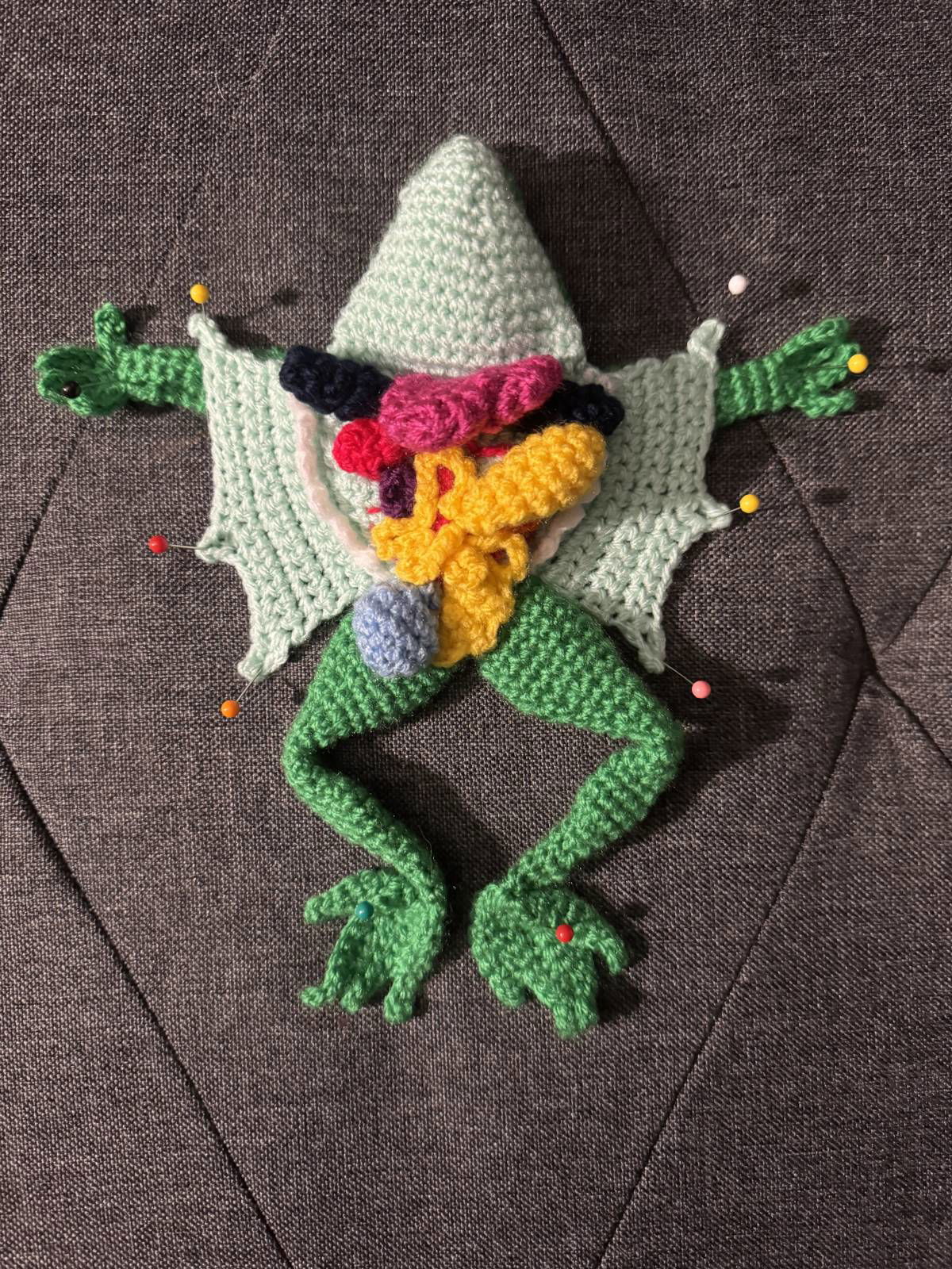 Top Down Amigurumi Crochet Frog Dissection Pattern | Cottontail & Whiskers