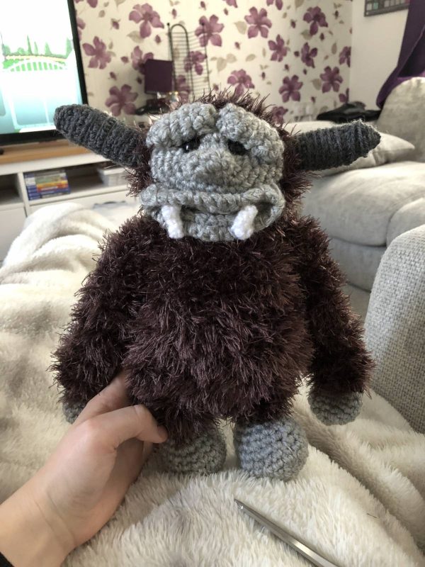 Cuddle Doll Amigurumi Fluffy Monster Ludo Crochet Pattern | Cottontail ...