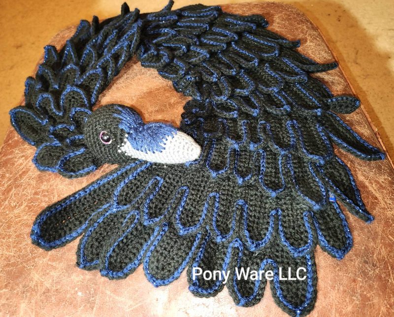 Stunning Amigurumi Winged Raven Shawl Crochet Pattern | Cottontail ...