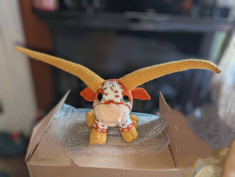 Fine Texas Longhorn Crochet Pattern Amigurumi Cattle | Cottontail ...