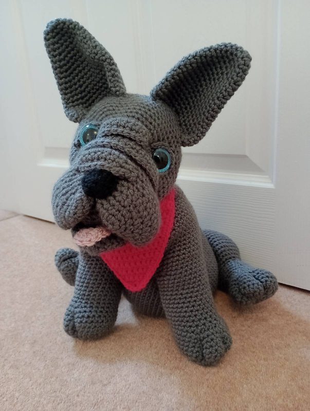 Cute Crochet Sitting French Bulldog Amigurumi Pattern | Cottontail ...