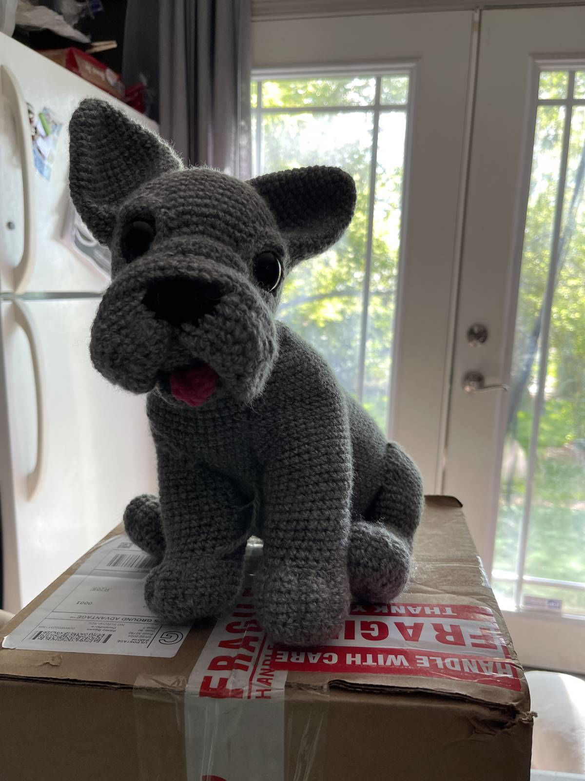 Cute Crochet Sitting French Bulldog Amigurumi Pattern | Cottontail ...