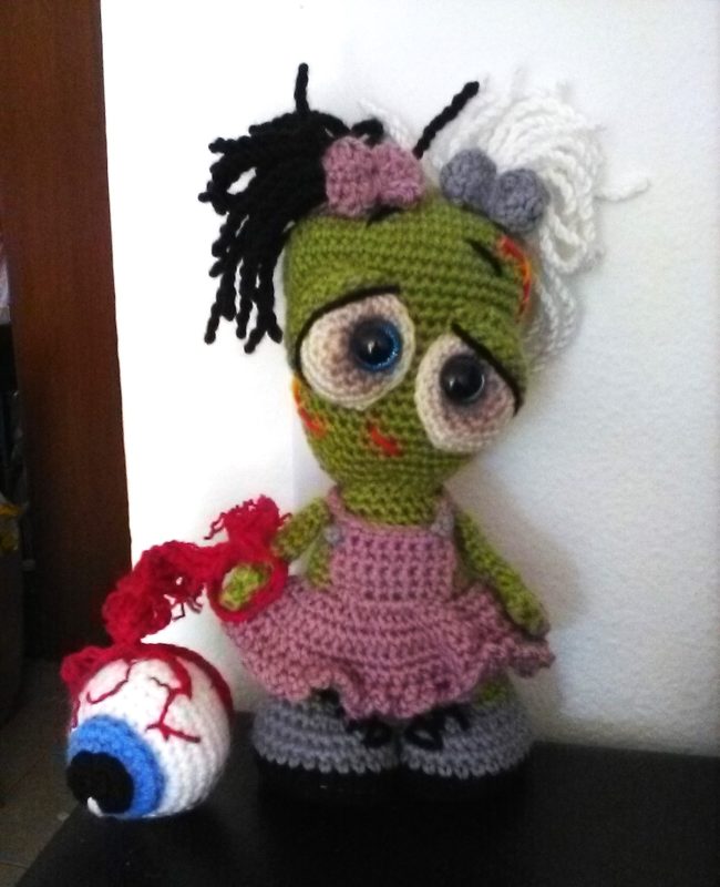 Amigurumi Drip Frankenstein Girl Crochet Pattern With FREE Eyeball ...