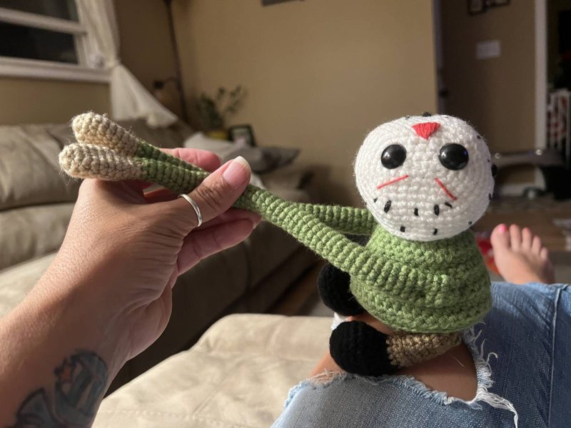Horror Amigurumi Jason Crochet Tiebacks Pattern | Cottontail & Whiskers