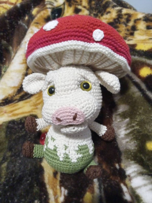 Magic Amigurumi Mooshroom Crochet Cow Pattern Craft Project