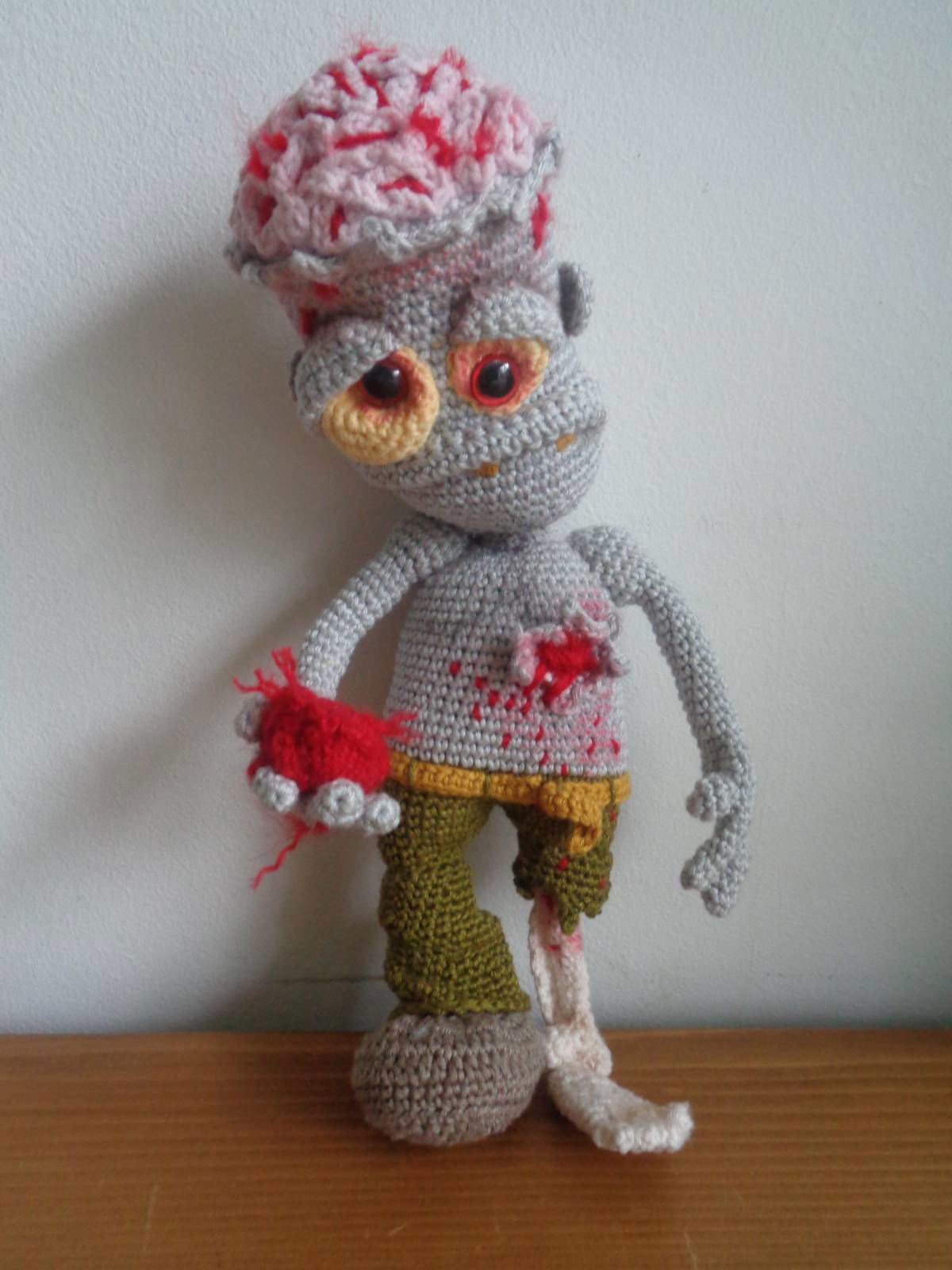 Big Hearted Amigurumi Valentines Zombie Crochet Pattern Zed ...